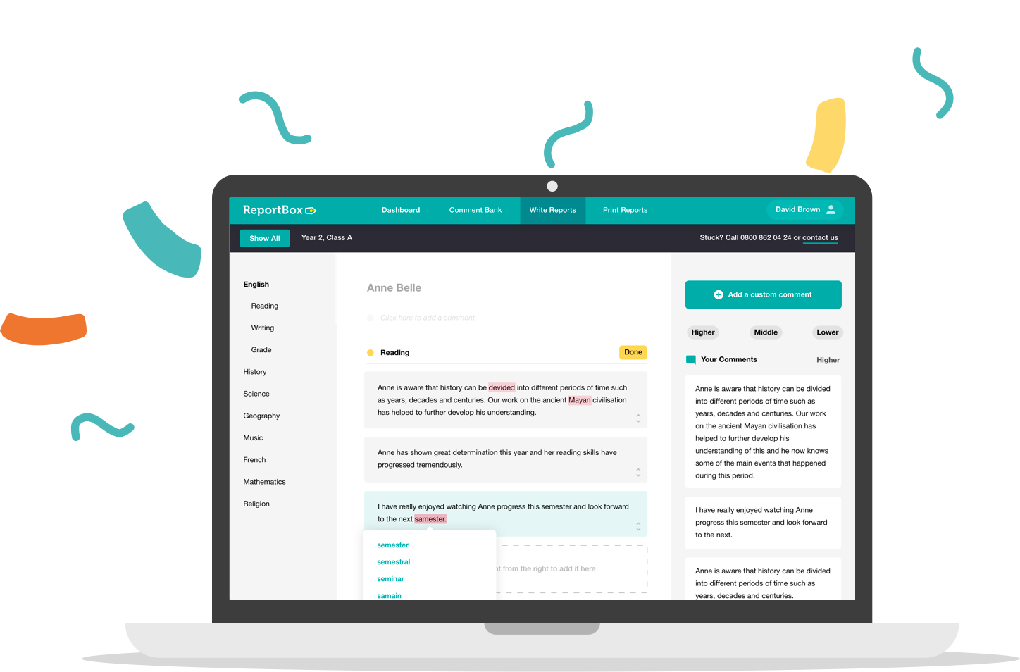 Primary school reports are much easier now